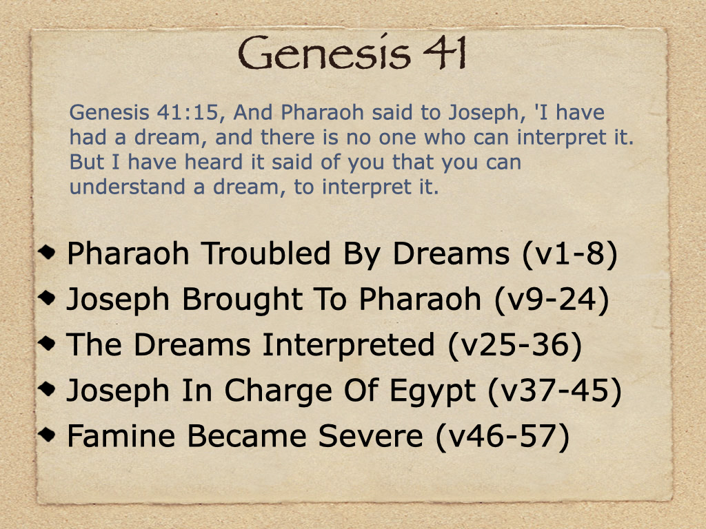 Study Genesis 41 on FerventWord