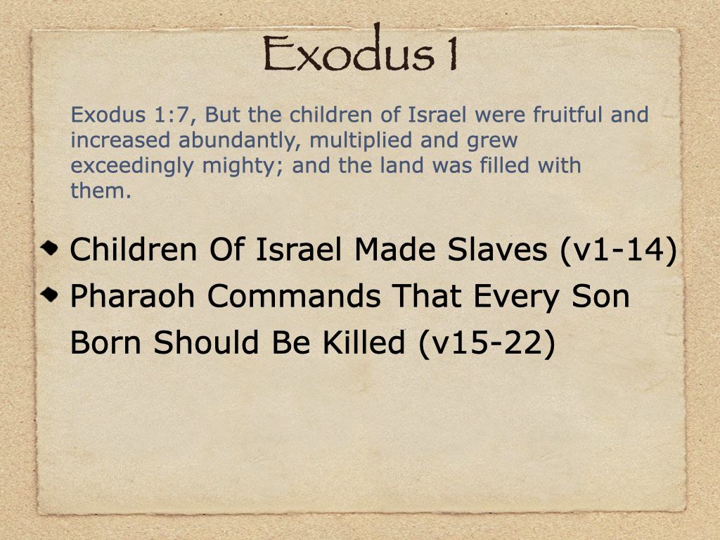Study Exodus 1 on FerventWord