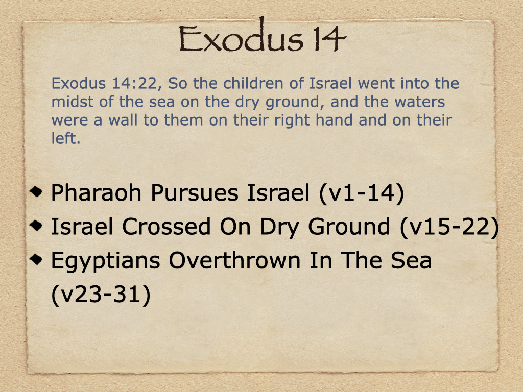 Study Exodus 14 on FerventWord