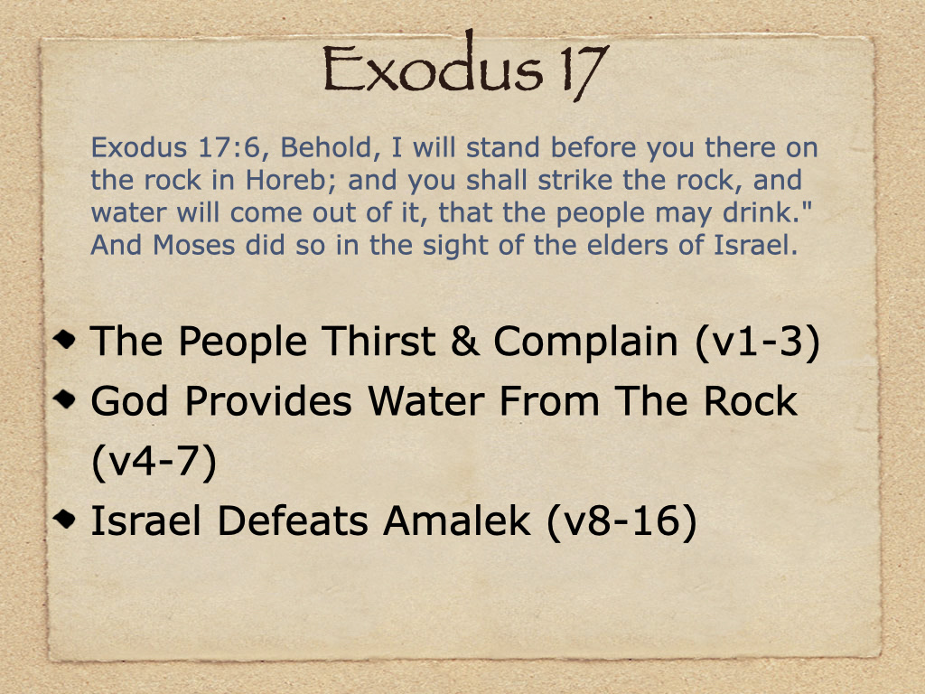 Study Exodus 17 on FerventWord