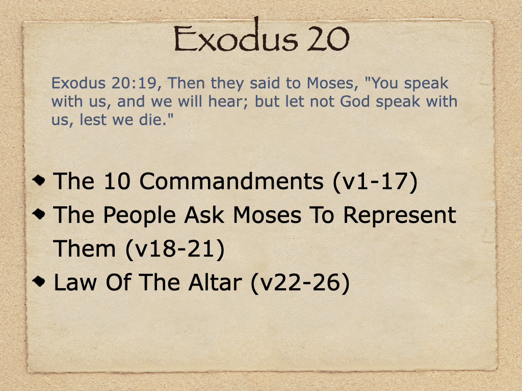 Study Exodus 20 on FerventWord