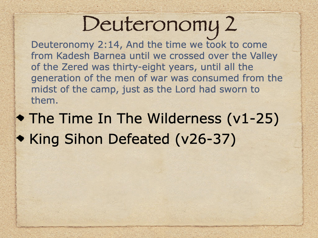 Study Deuteronomy 2 on FerventWord