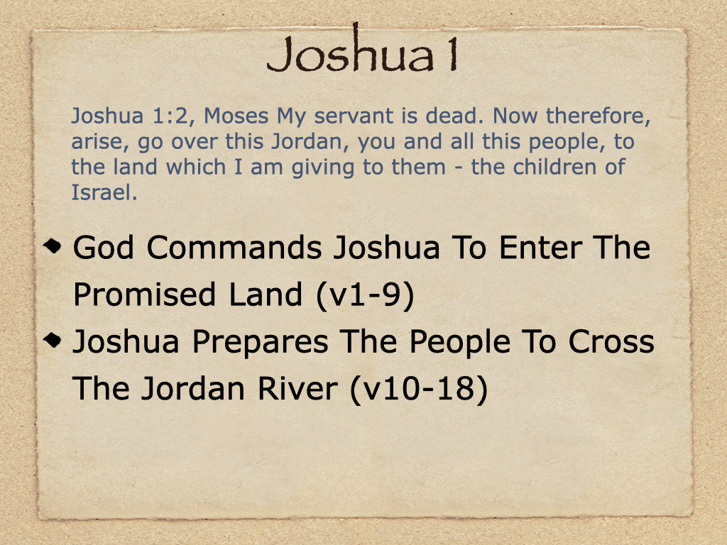 Study Joshua 1 on FerventWord
