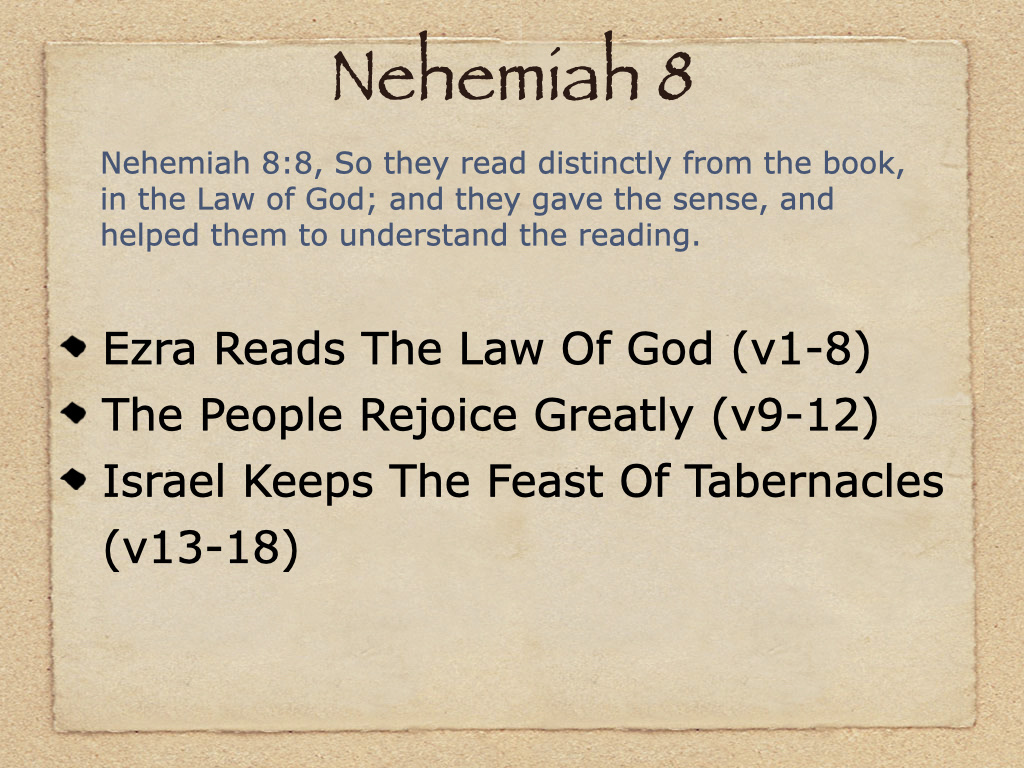 Study Nehemiah 8 on FerventWord
