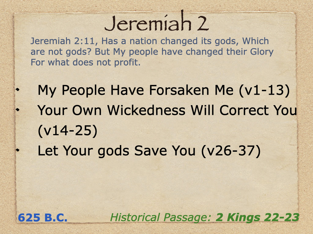 Study Jeremiah 2 on FerventWord