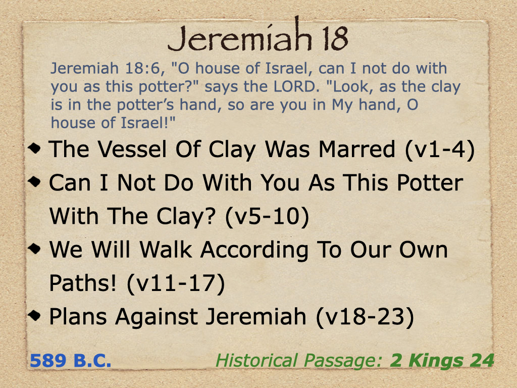 Study Jeremiah 18 on FerventWord