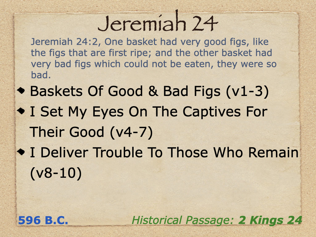 Study Jeremiah 24 on FerventWord