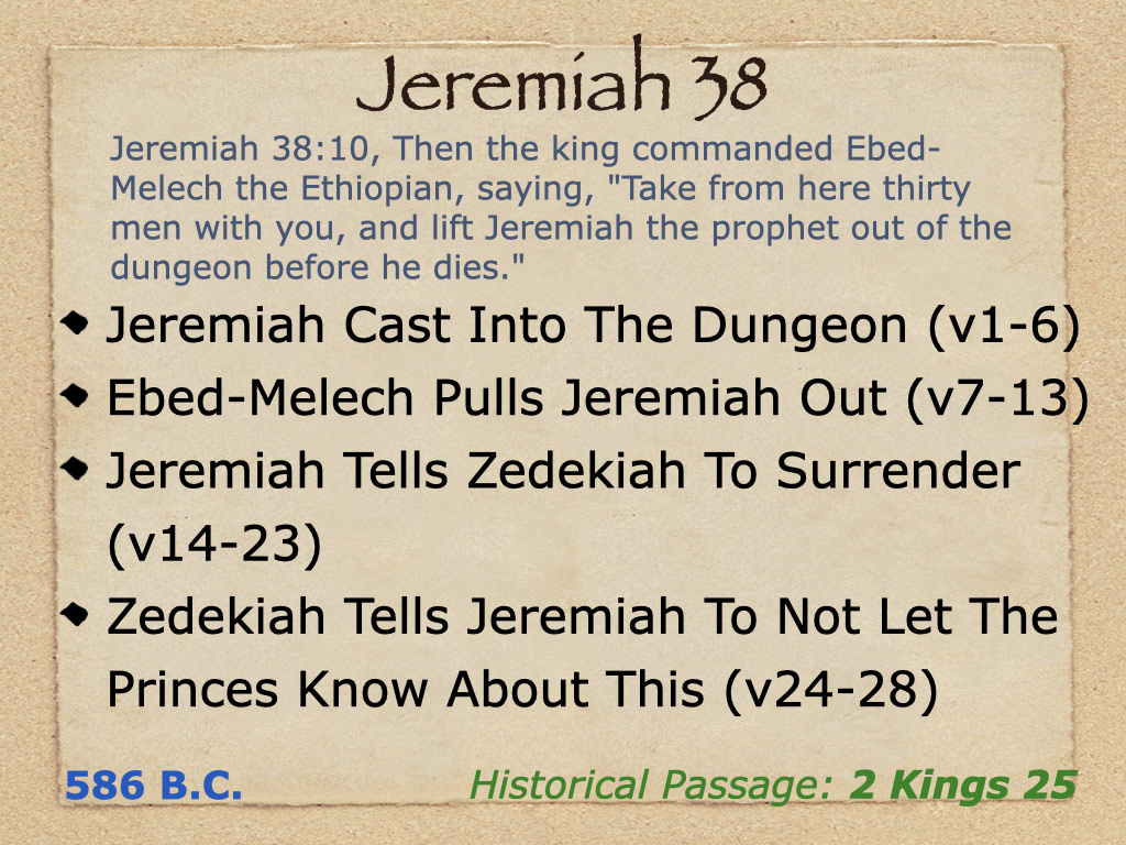 Study Jeremiah 38 on FerventWord