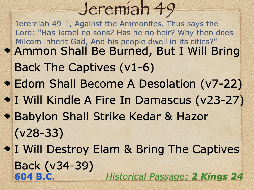 Study Jeremiah 49 on FerventWord