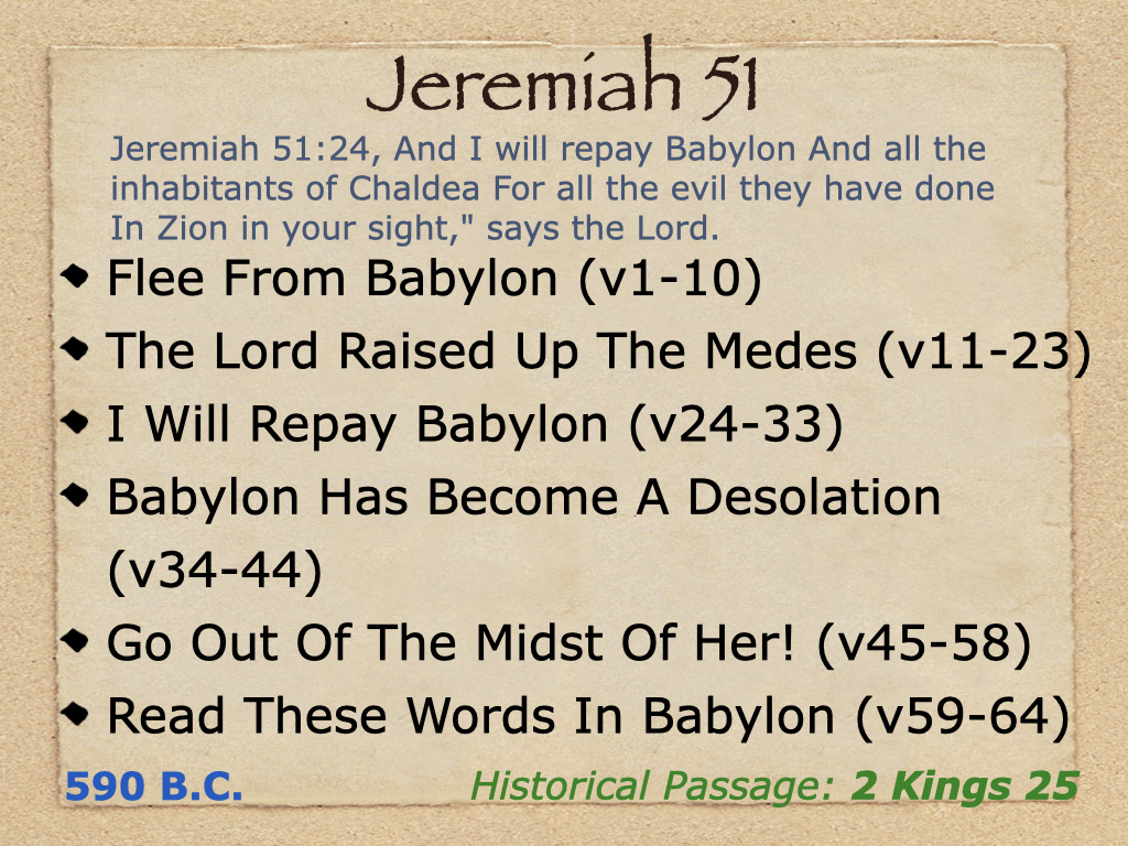 Study Jeremiah 51 on FerventWord