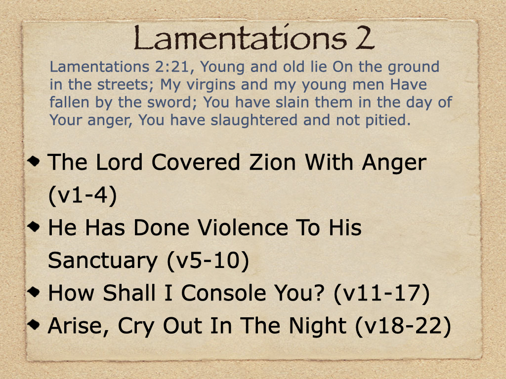 Study Lamentations 2 on FerventWord