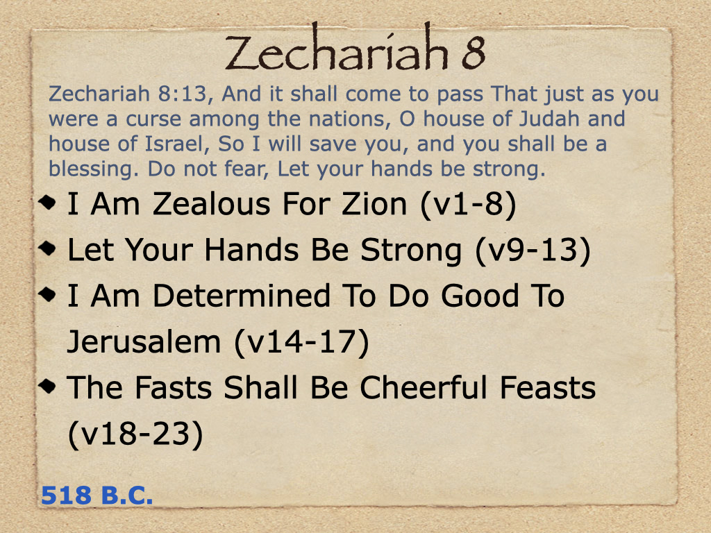 Study Zechariah 8 on FerventWord