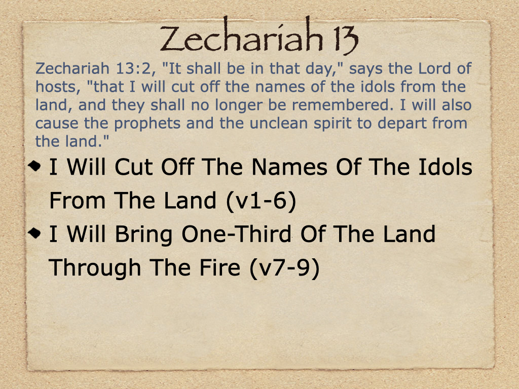 Study Zechariah 13 on FerventWord
