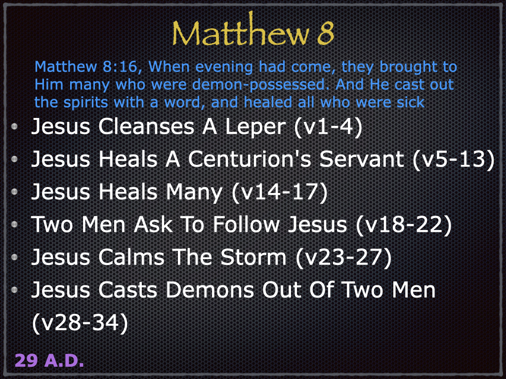 Study Matthew 8 on FerventWord