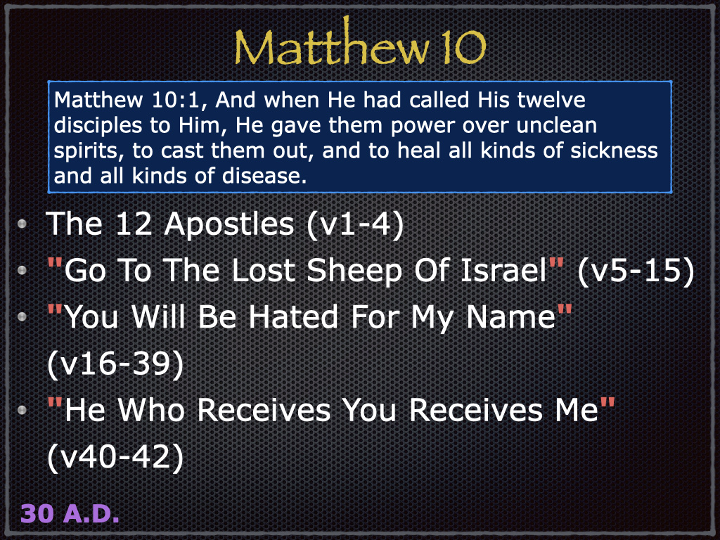 Study Matthew 10 on FerventWord