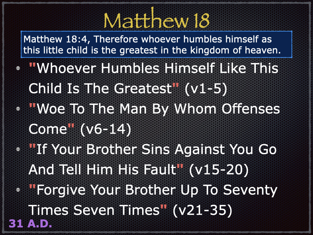 Study Matthew 18 on FerventWord